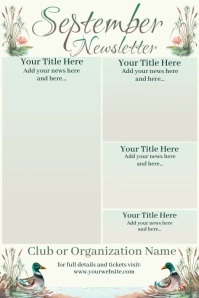 September Newsletter Template | PosterMyWall