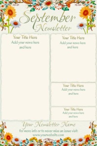 September Newsletter by Paula Template | PosterMyWall