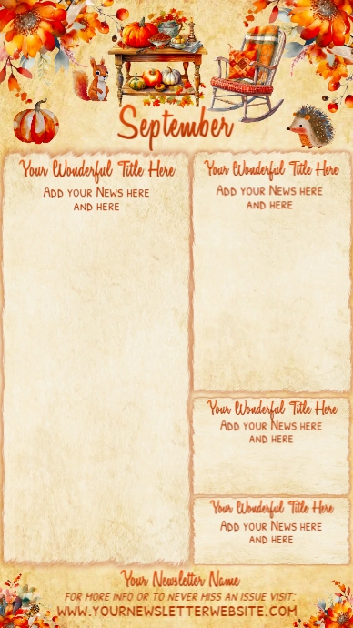 September Newsletter Template | PosterMyWall