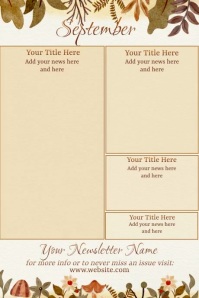 September Newsletter by Paula Template | PosterMyWall