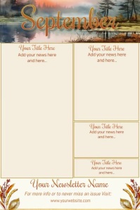 September Newsletter Template | PosterMyWall