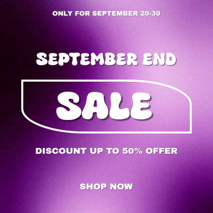 September Sale Template | PosterMyWall