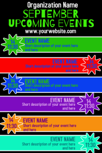 September Upcoming Events Template | PosterMyWall