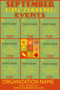 UPCOMING EVENTS FLYER TEMPLATE | PosterMyWall