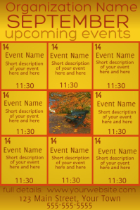 UPCOMING EVENTS FLYER TEMPLATE | PosterMyWall