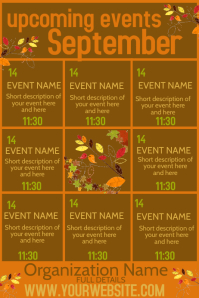 September Upcoming Events Template | PosterMyWall