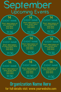 UPCOMING EVENTS FLYER TEMPLATE | PosterMyWall