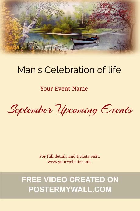 Plantilla de September Upcoming Events Video Calendar | PosterMyWall