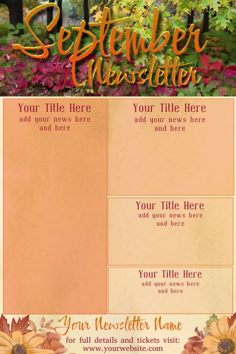 September Video Newsletter Template | PosterMyWall