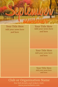 September Newsletter Template | PosterMyWall