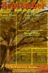 September Newsletter Template | PosterMyWall
