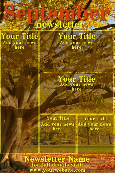 September Video Newsletter Template | PosterMyWall