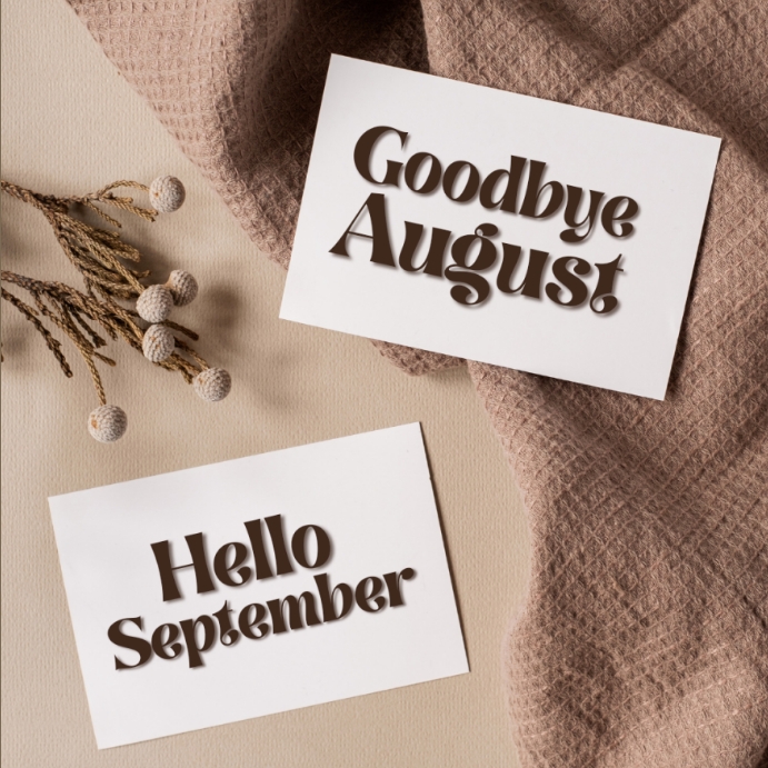 Copy of September welcoming and august outgoing | PosterMyWall