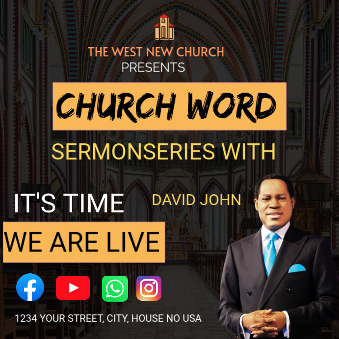 sermon series flyer template (2 | PosterMyWall