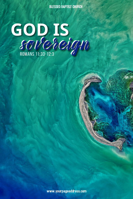 sermon title God is sovereign poster Template | PosterMyWall