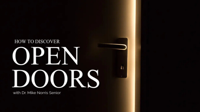 sermon topic design church open doors Template | PosterMyWall