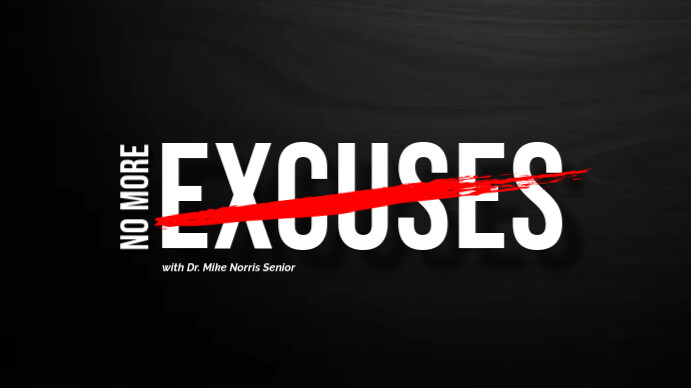 sermon topic design flyer excuses Template | PosterMyWall