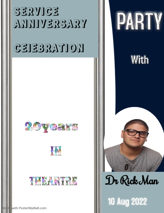 Service anniversary flyer Template | PosterMyWall