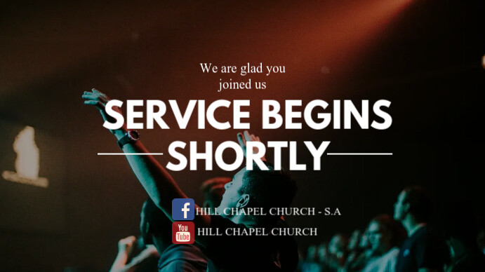 service begins shortly flyer (1) Template | PosterMyWall