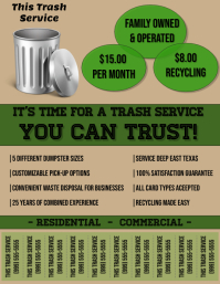 Trash Service Flyer Template | PosterMyWall