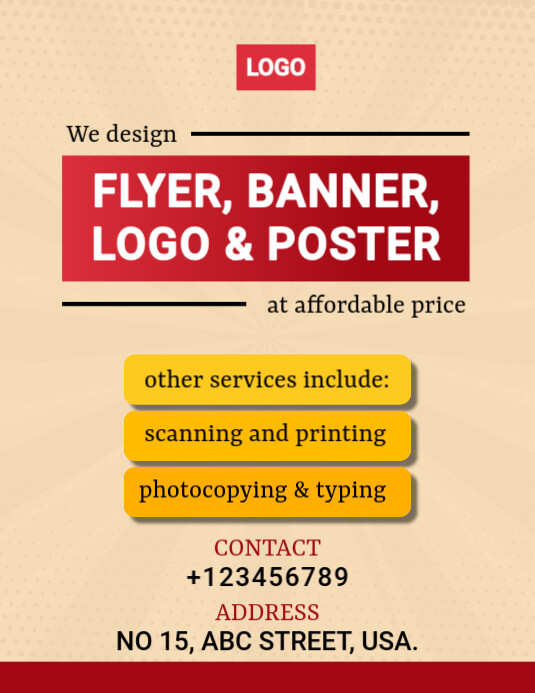 Service Flyer Template | PosterMyWall