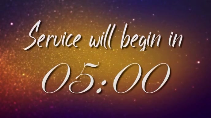 service will begin in countdown Template | PosterMyWall