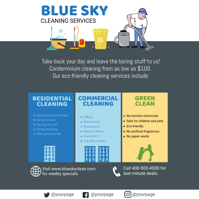 SERVICES SQUARE TEMPLATE.R | PosterMyWall