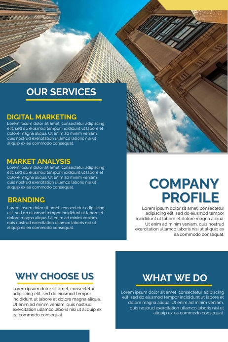 Copy of SERVICES TEMPLATE.E | PosterMyWall