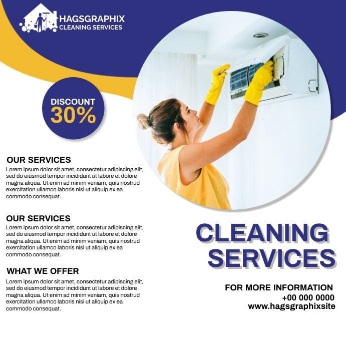 Plantilla de Template.e de Servicios | PosterMyWall