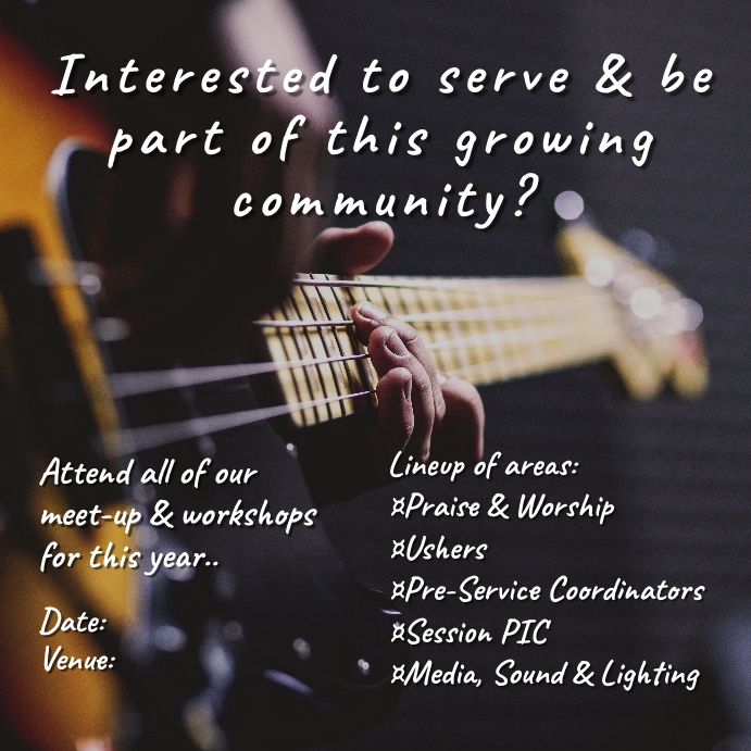 Serving in Church Flyer Template | PosterMyWall