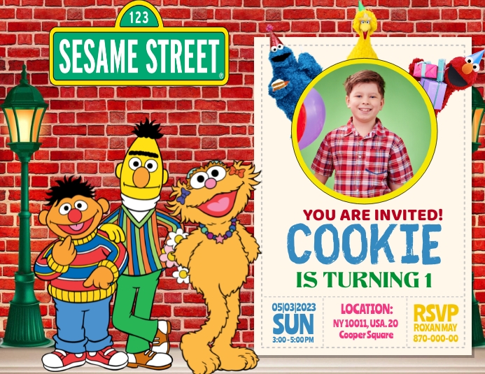 Sesame Street Template | PosterMyWall