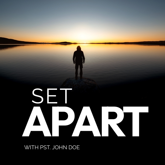 Copy of SET APART FLYER,SERMON TOPIC | PosterMyWall