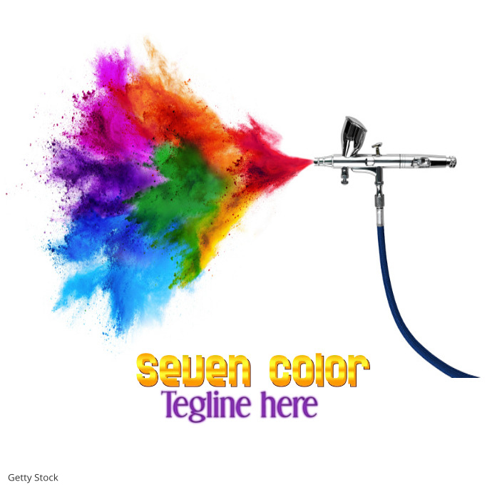 Seven color gun Template | PosterMyWall