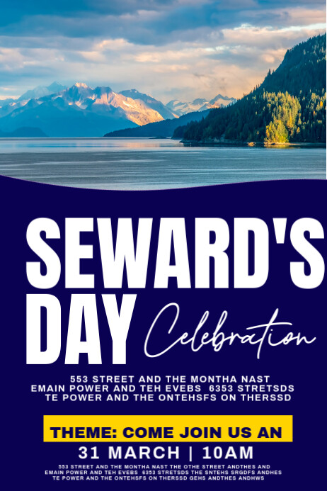 Copy of seward's day | PosterMyWall