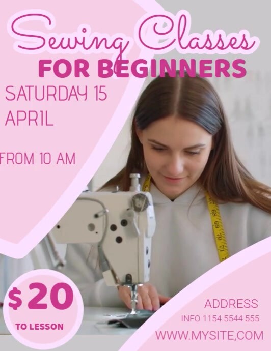 SEWING CLASSES (1) Template | PosterMyWall