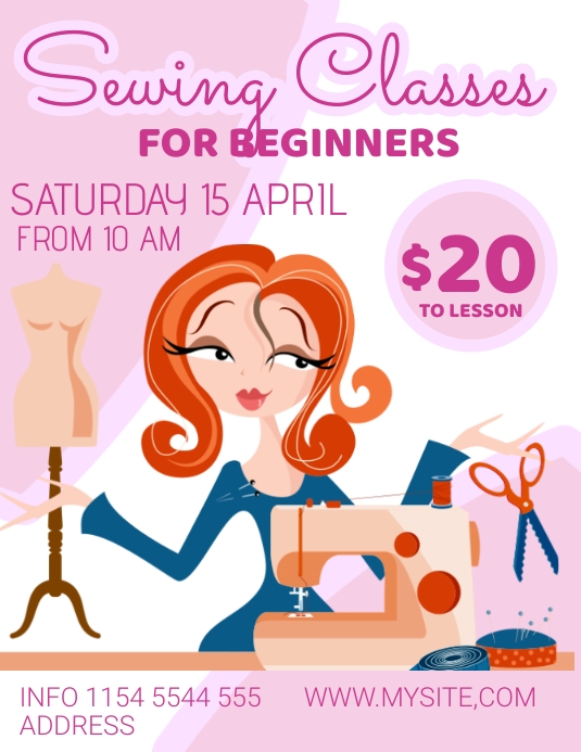 SEWING CLASSES Template | PosterMyWall
