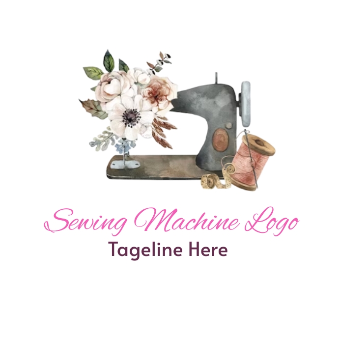 Sewing Machine Logo Template | PosterMyWall