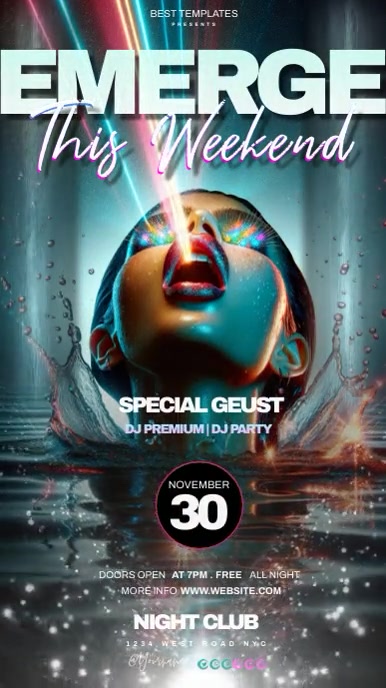 sexy club party night ad design template | PosterMyWall