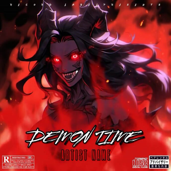 SEXY DEMON WOMAN ALBUM MIXTAPE SONG COVER Template | PosterMyWall