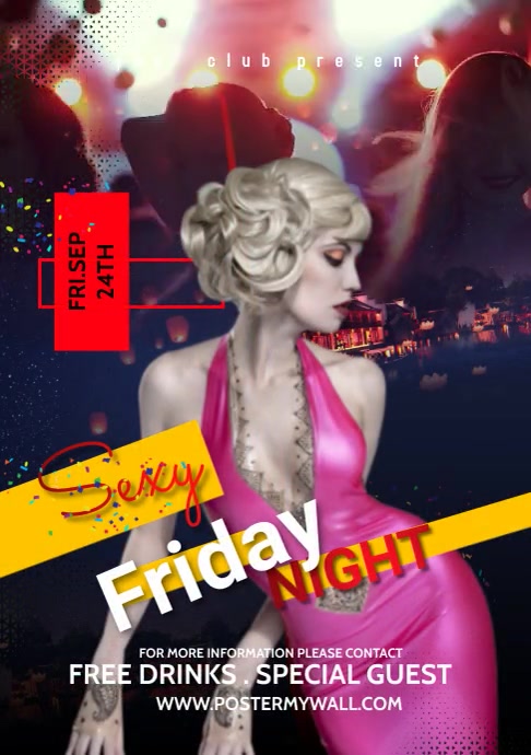 Sexy Friday A2 Template | PosterMyWall
