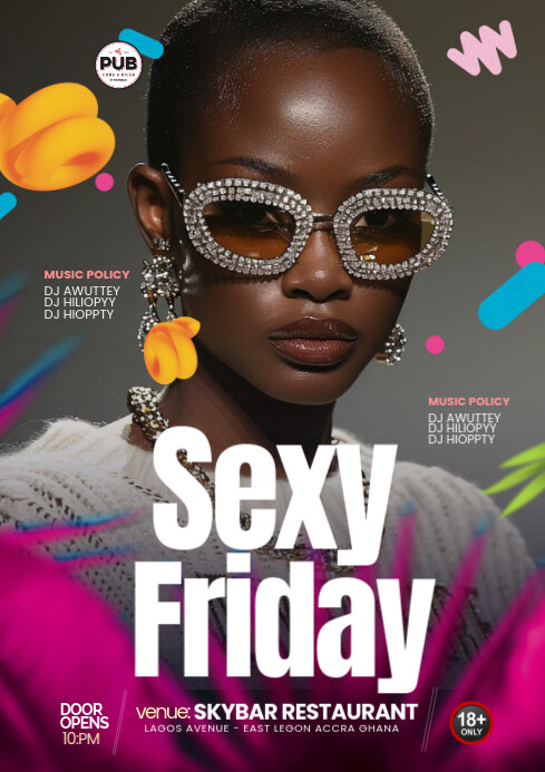Sexy Friday Party Design Template | PosterMyWall