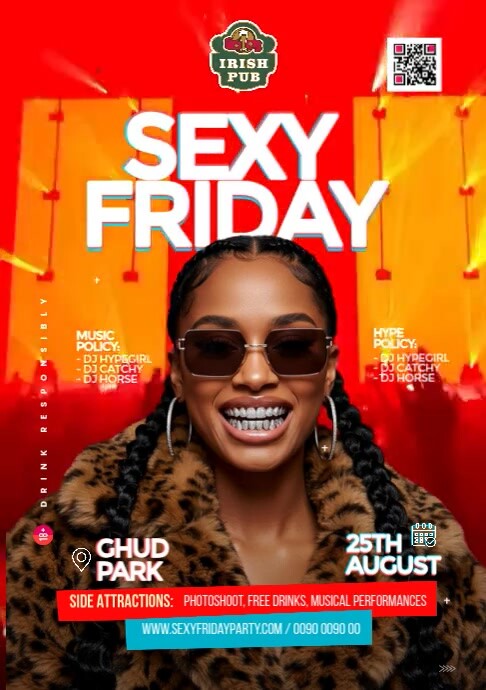 Sexy Friday Party Design Template | PosterMyWall
