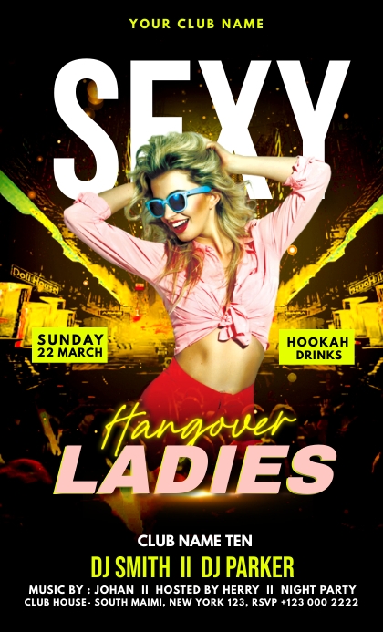Sexy Ladies Template Postermywall 9037
