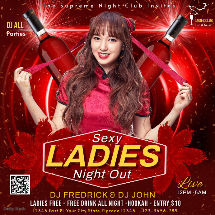 Sexy Ladies Night Out Party Flyer Template | PosterMyWall