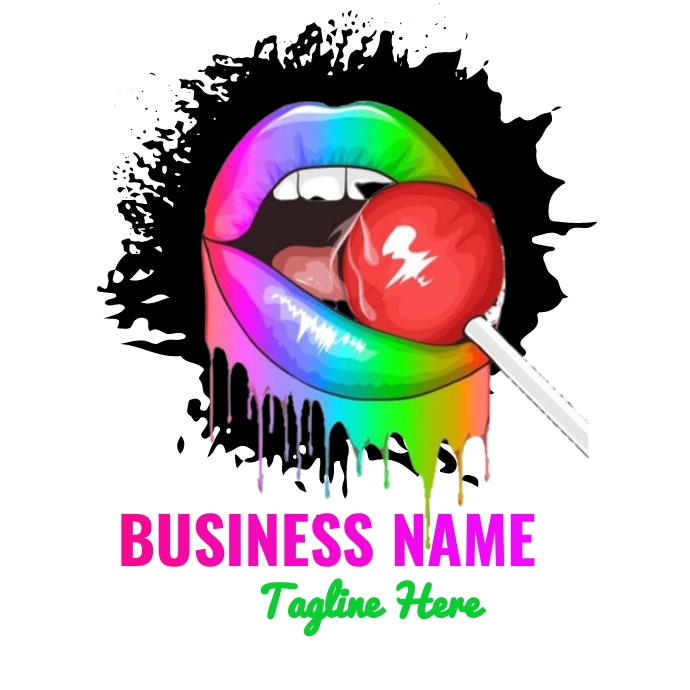 Copy of Sexy Lip Biting logo ,Tongue Out Hd Transpar | PosterMyWall