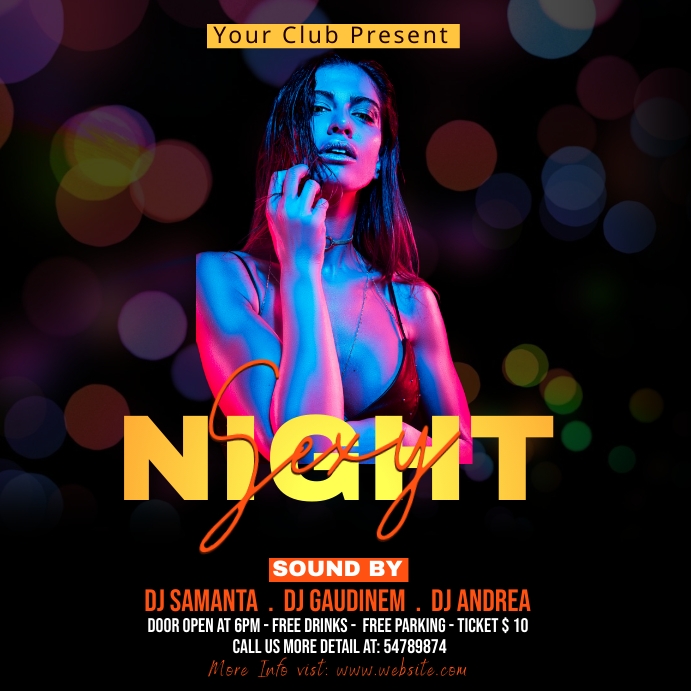 Sexy Night Template Postermywall