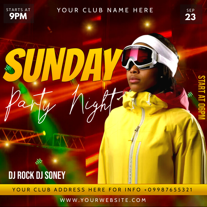 sexy night hangover party/ sunday night bar d Template | PosterMyWall