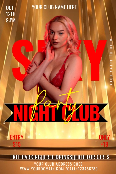 Sexy Night Party Template Postermywall