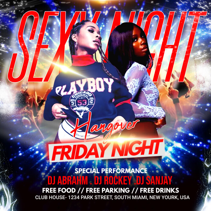 Sexy Night Party Flyer Template Postermywall