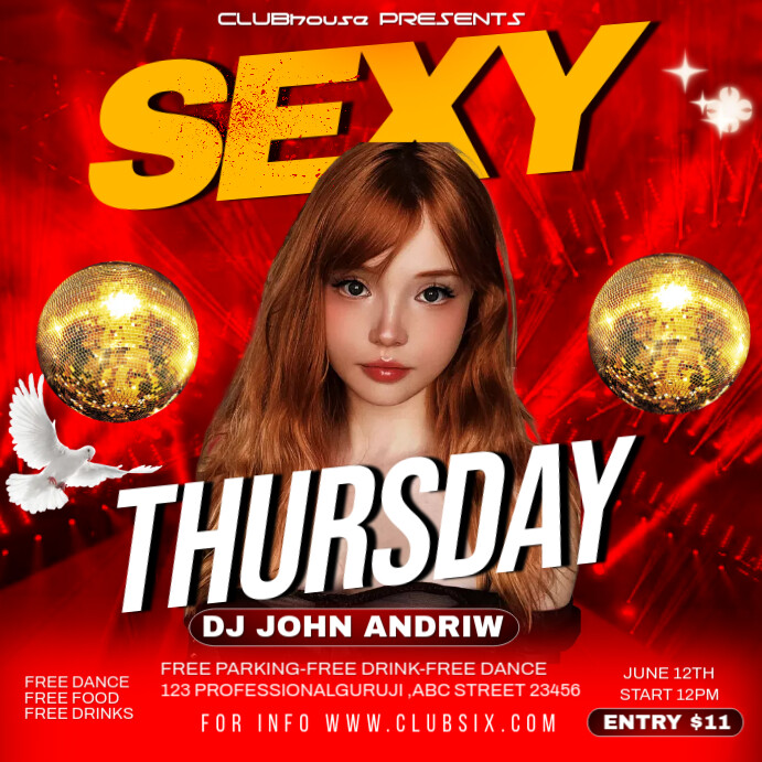 Sexy Thursday Template | PosterMyWall